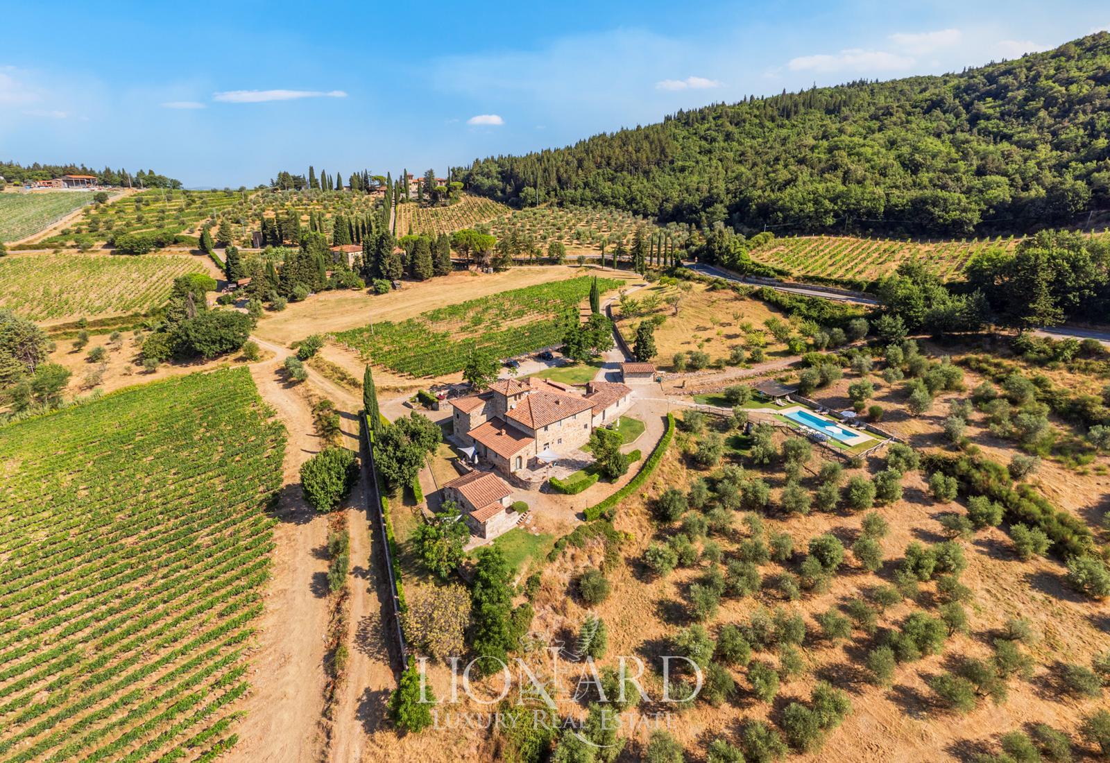 Vasta Tenuta Con Villa Storica, Oliveti E Vigneti Nel Chianti | Lionard